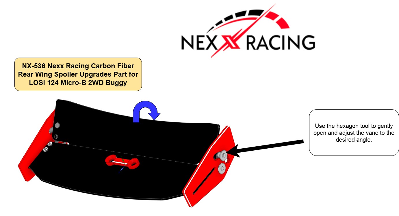 NX-536 Nexx Racing Carbon Fiber Rear Wing Spoiler Upgrades Part for ...